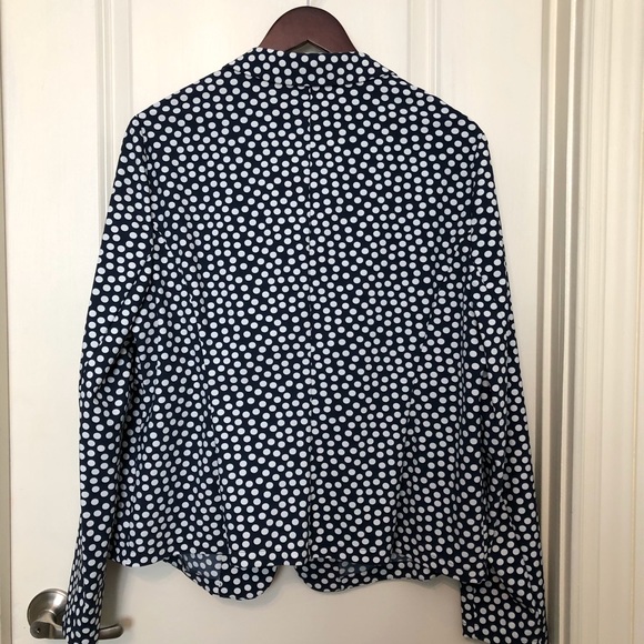 Basler | Jackets & Coats | Basler Blazer In Navy Blue And White | Poshmark